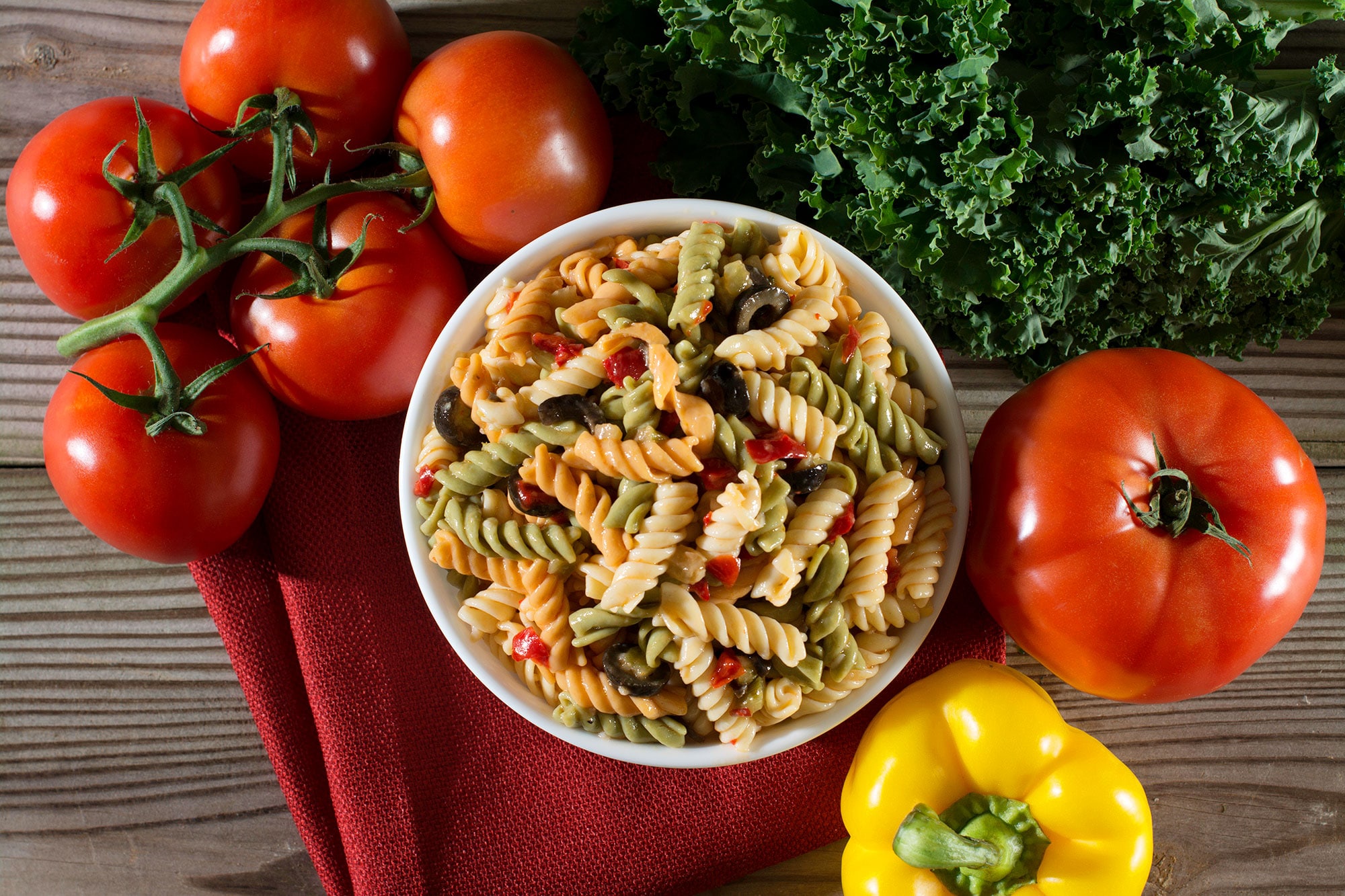 Tri Color Twist Pasta Salad - Häns Kissle
